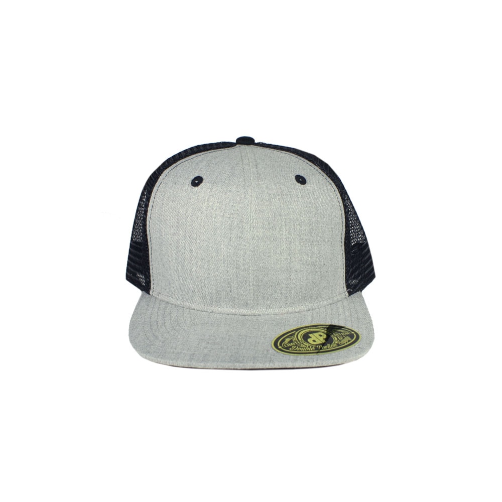Heather / Black Mesh Snapback – Double Portion Supply