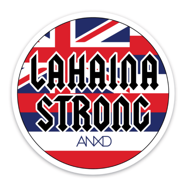 ANXD Lahaina Strong Flag Sticker – Double Portion Supply