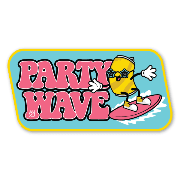 ANXD Party Wave Sticker – Double Portion Supply